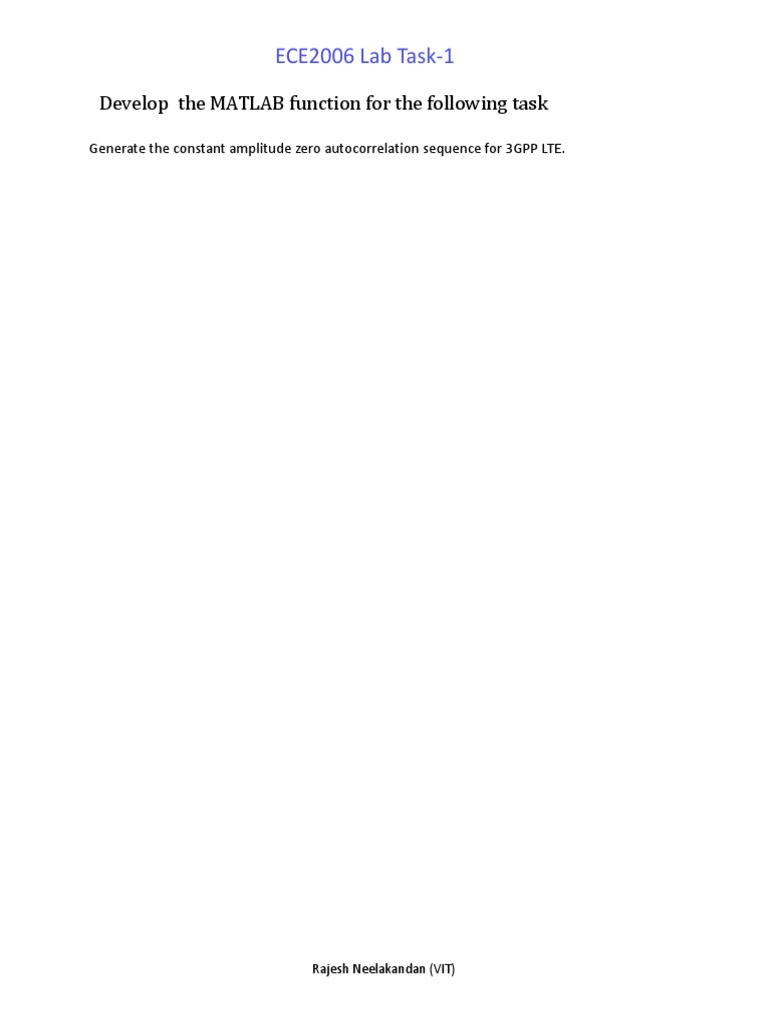 Lab Task-1 ECE2006 | PDF