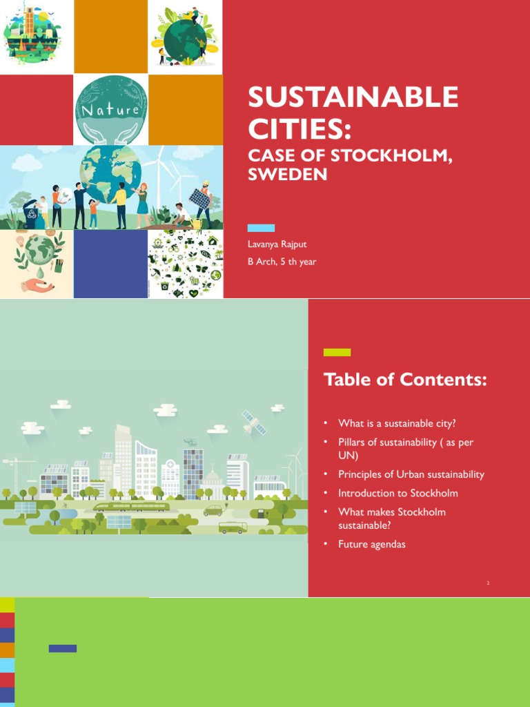 Sustainable Cities - A Case of Stockholm, Sweden-Lavanya Rajput | PDF ...