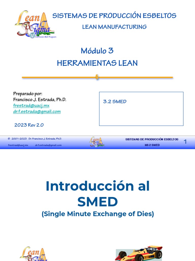 LM P2023 M3 2 SMED Etapas Proceso | PDF