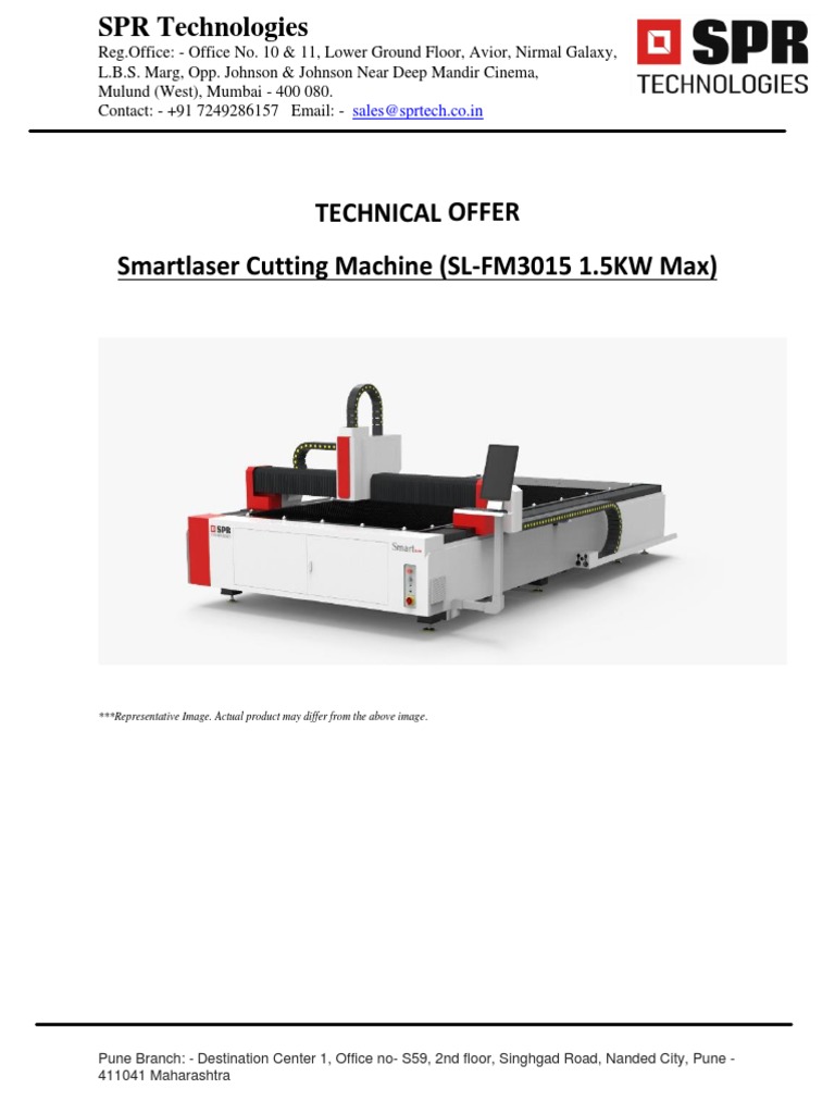 Smartlaser Cutting Machine FM3015 Specs | PDF | Technology & Engineering
