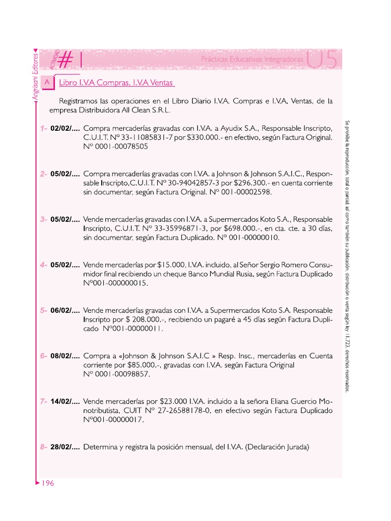 Libro IVA Compras - IVA Ventas | PDF