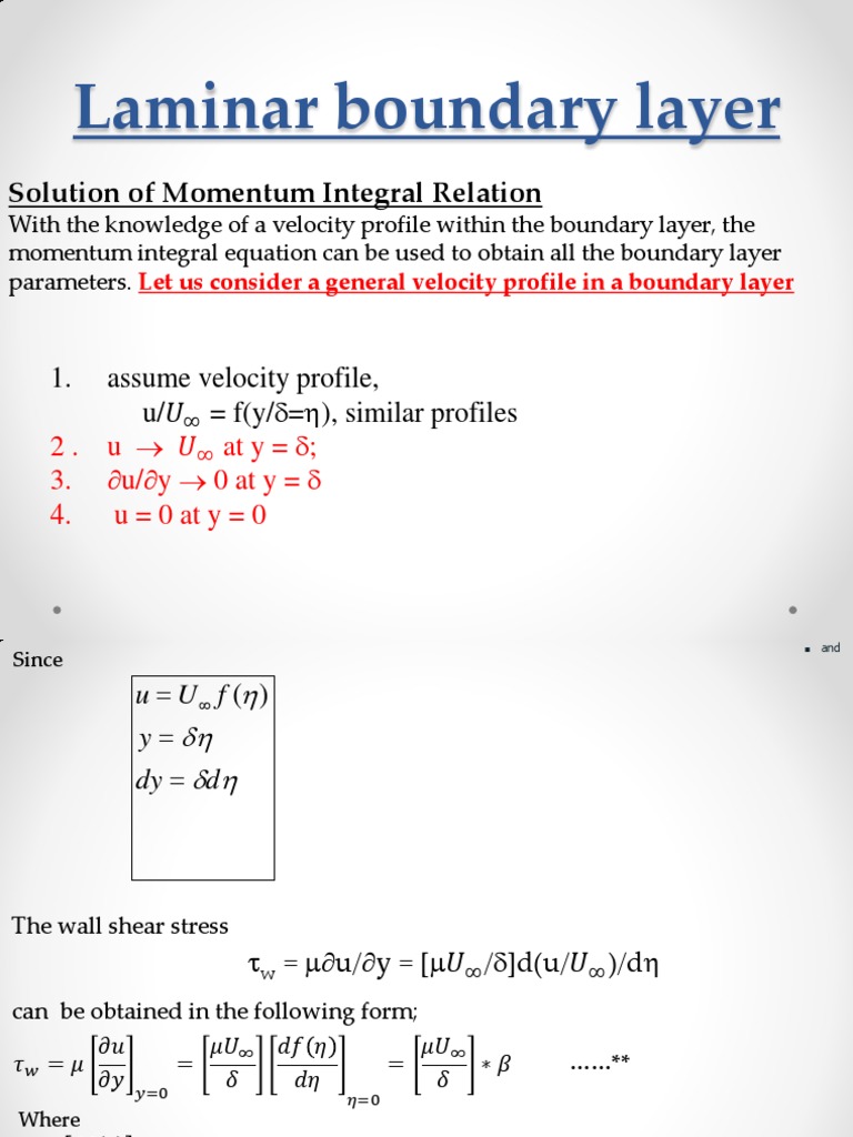 Lect.2 Laminar Boundary Layer | PDF