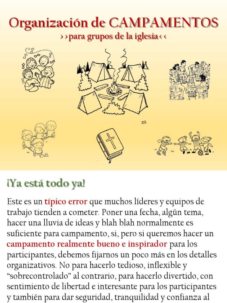 Organización de Campamentos | PDF
