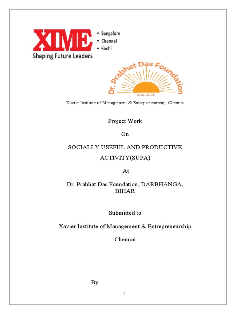 Arya Supa Report Self Report | PDF