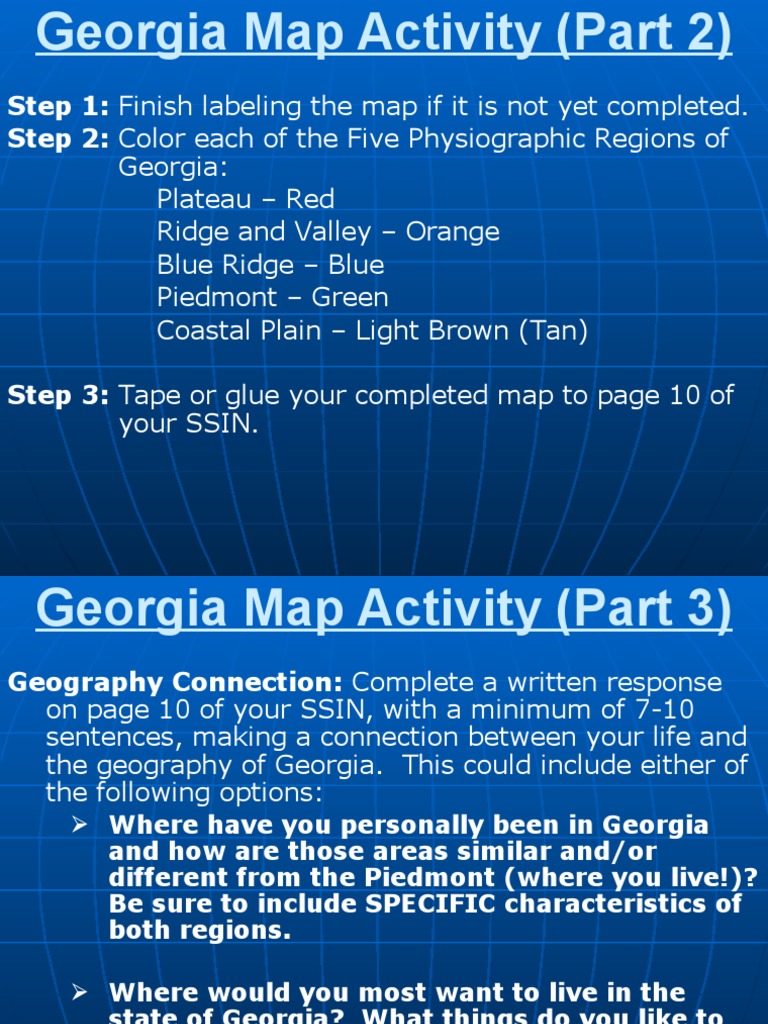Georgia Map Activity Day 2 12t7u88 | PDF