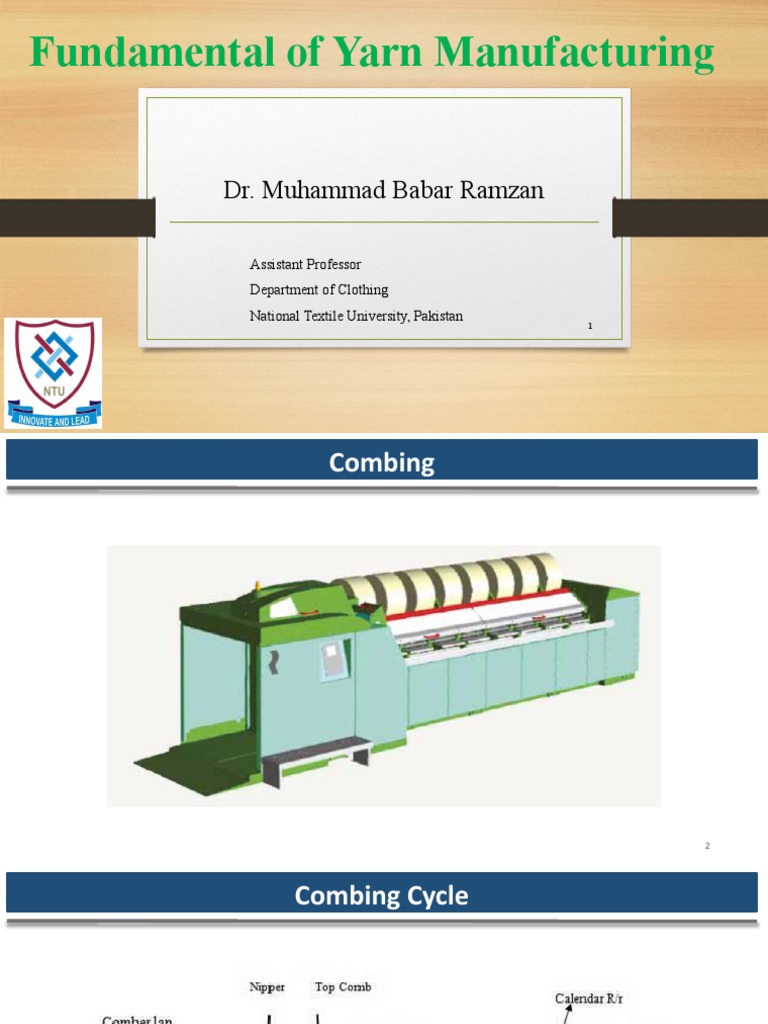 Combing Cycle | PDF | Textiles