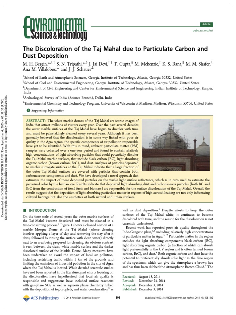 01 Taj Mahal Study by IITK | PDF