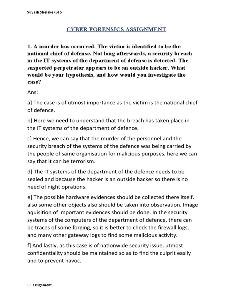 Cyber Forensics Case Studies and Analysis | PDF | Computer Forensics | Security