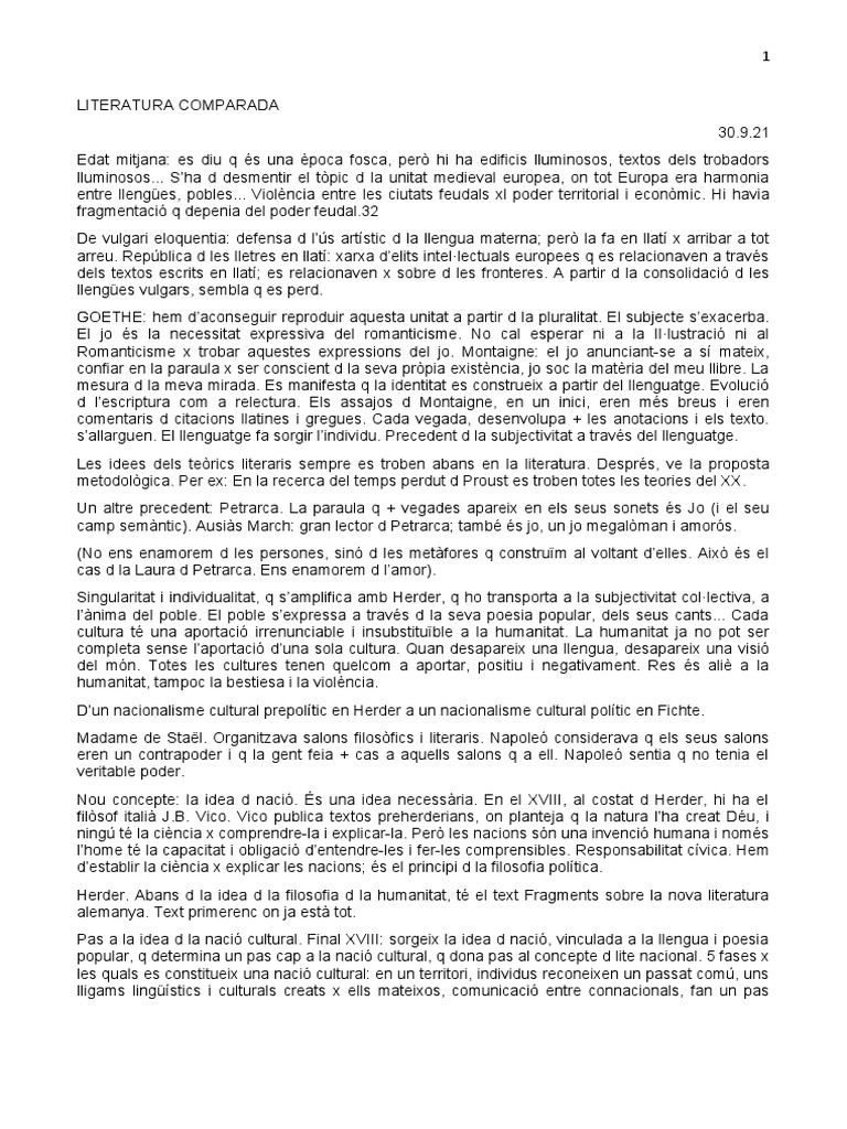 Literatura Comparada | PDF