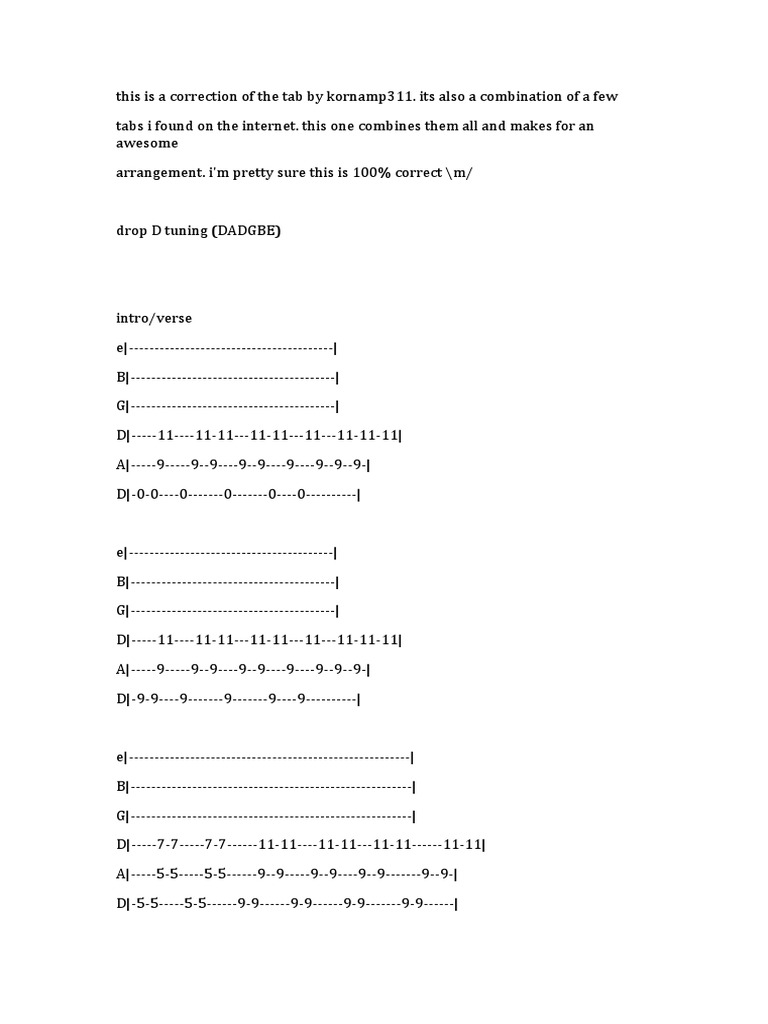 Everlong Acoustic Tab | PDF