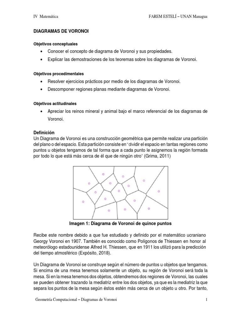 Diagramas de Voronoi | PDF