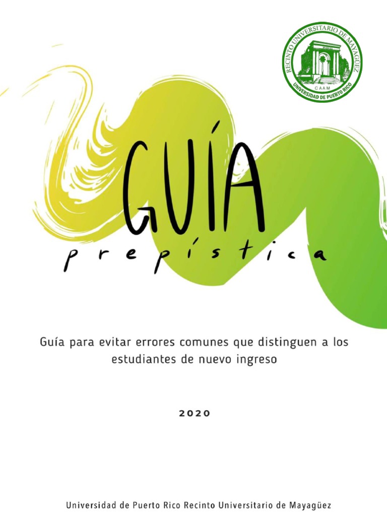 Guía para Nuevos Estudiantes Universitarios | PDF | Agricultura