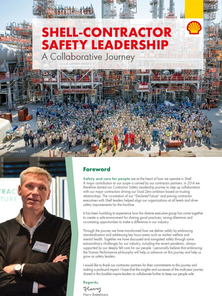 Shell Contractor Safety Leadership A Collaborative Journey | PDF