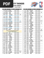Cavaliers 2025-26 Printable Schedule | PDF | Cleveland Cavaliers ...