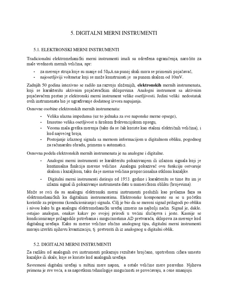 Digitalni Merni Instrumenti | PDF