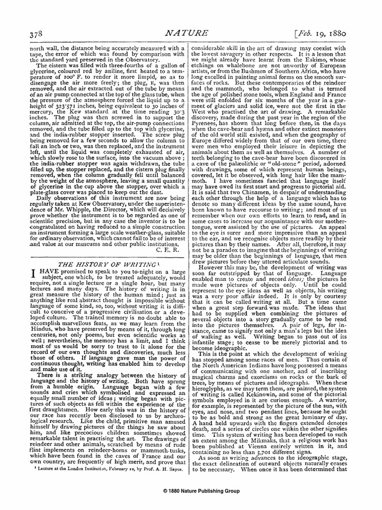 History of Writing | PDF | Ancient Egypt