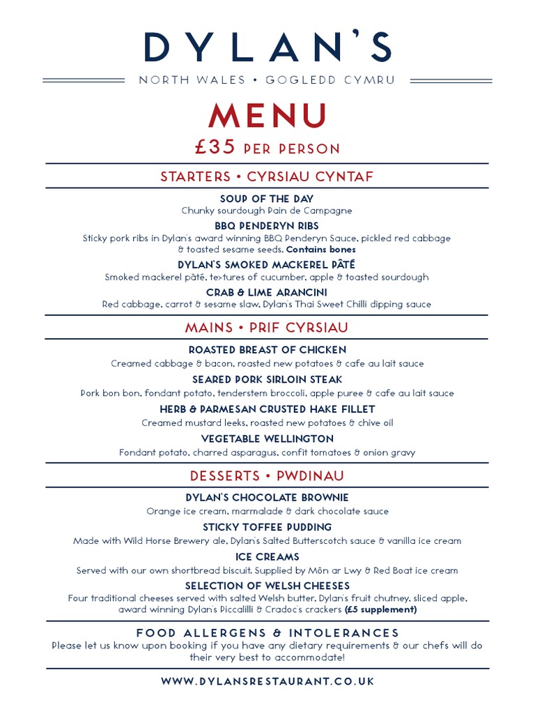 35 3 Course Menu Dylan's | PDF