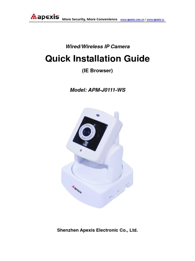Quick Guide - APM-J0111-WS | PDF