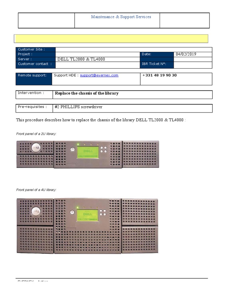 DELL - TL2000 TL4000-Replace Chassis Procedure | PDF | Home & Garden ...