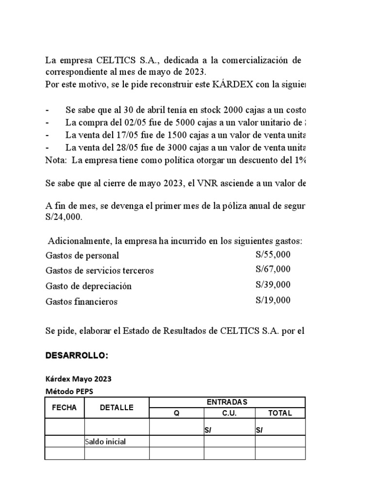 Taller PC2 | PDF | Contabilidad | Dinero