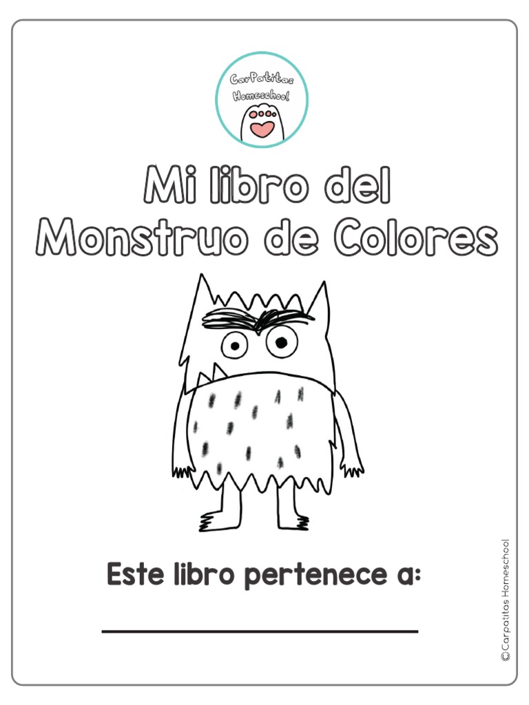 Libro Colorear Monstruo de Colores | PDF