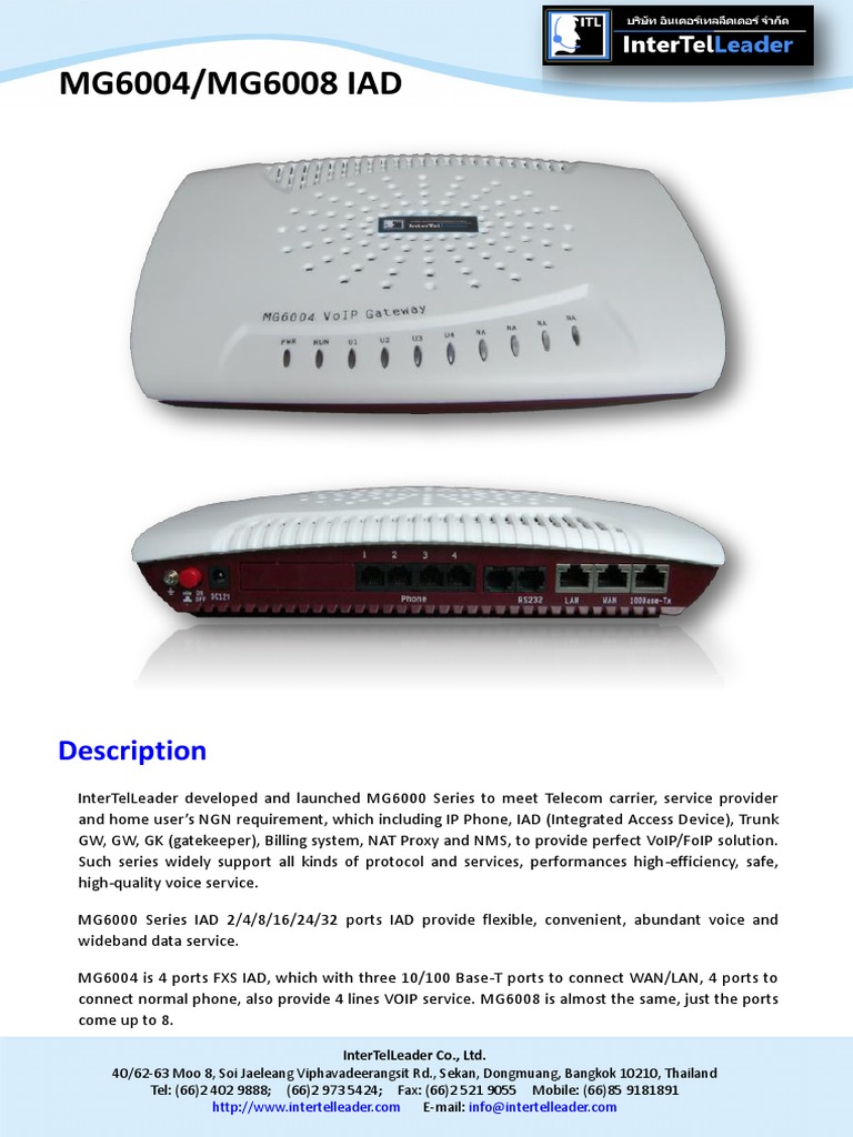 45 - 080705ITL-MG6004-8 Spec | PDF