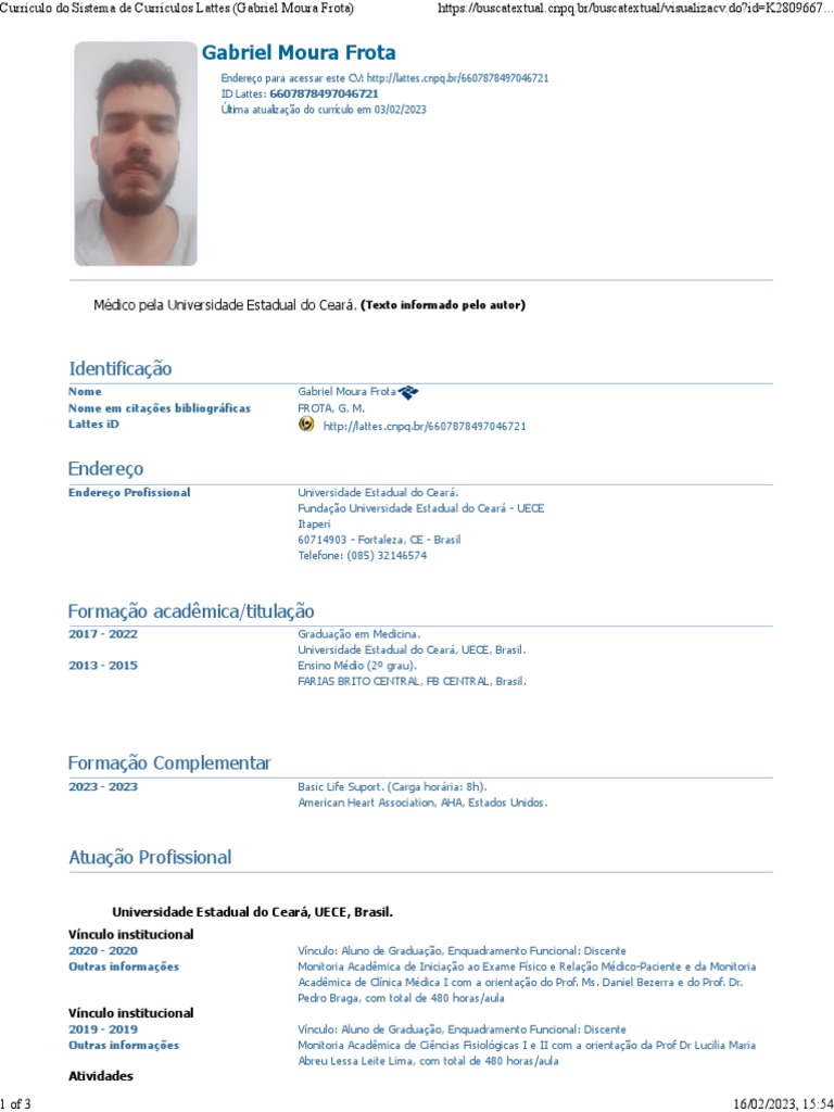 Currículo Gabriel | PDF