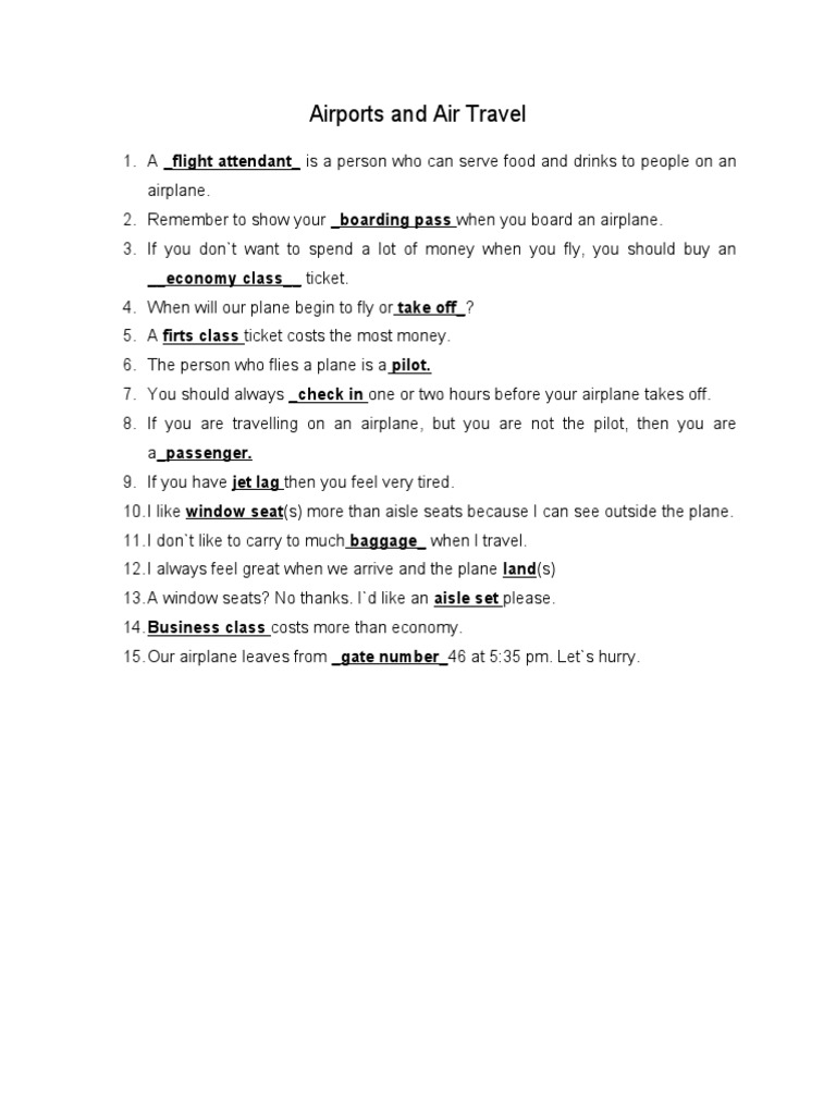 Airports and Air Travel Basics | PDF