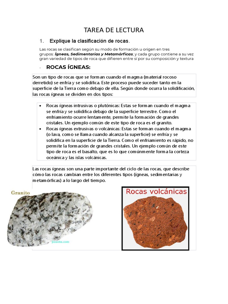 Ciclo De Las Rocas ígneas