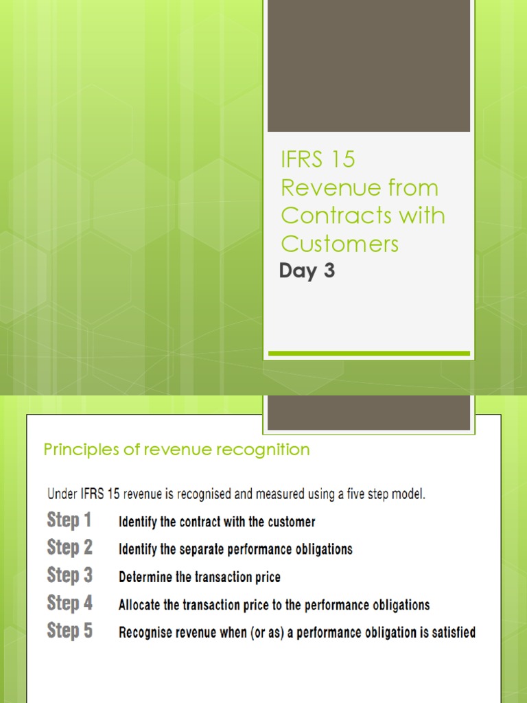 Ifrs 15 Revenue Pdf Repurchase Agreement Option Finance