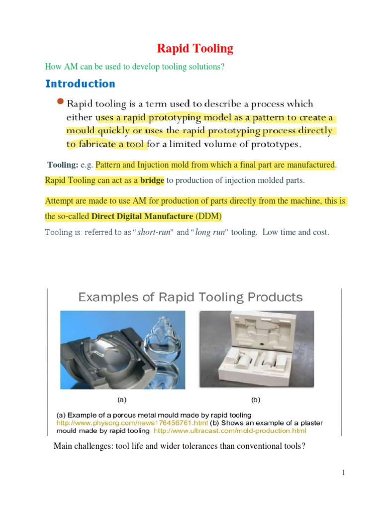Rapid Tooling | PDF