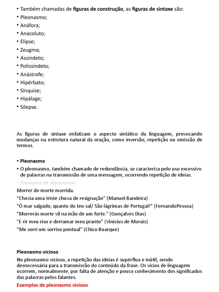 Figuras de Sintaxe Esse | PDF