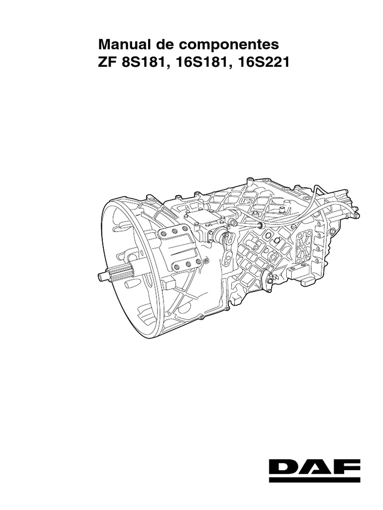 Caja Cambios ZF 16 S 221, 181, 8 S 181 | PDF | Tornillo | Engranaje