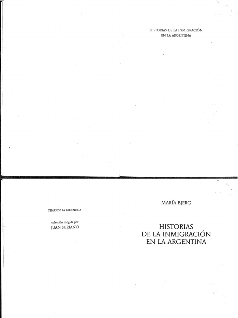 Bjer María Historias-De-La-Inmigracion-En-La-Argentina | PDF