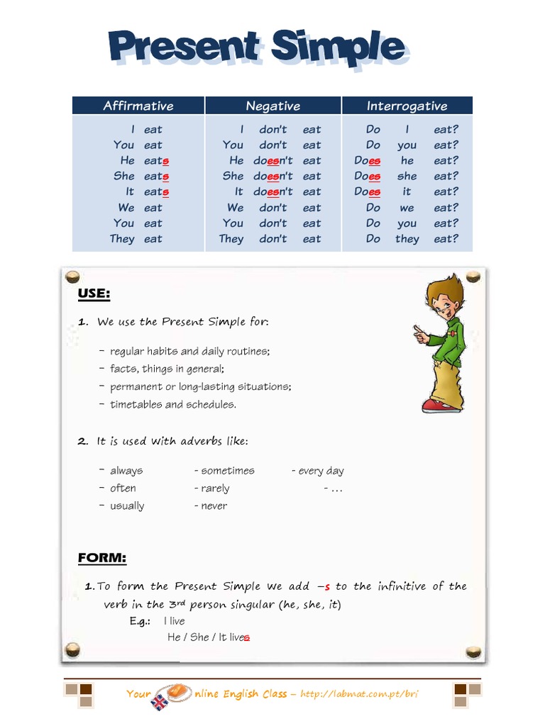 Present Simple | PDF | Verb | Linguistic Typology