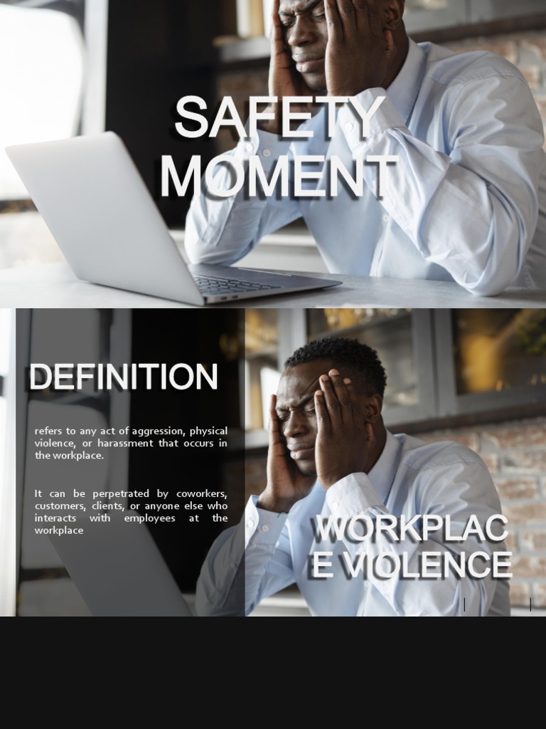 Safety Momenty Workplace Violence | PDF
