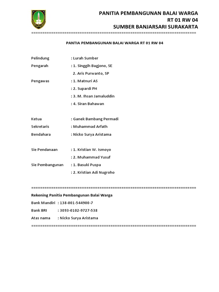 proposal balai warga_3 | PDF