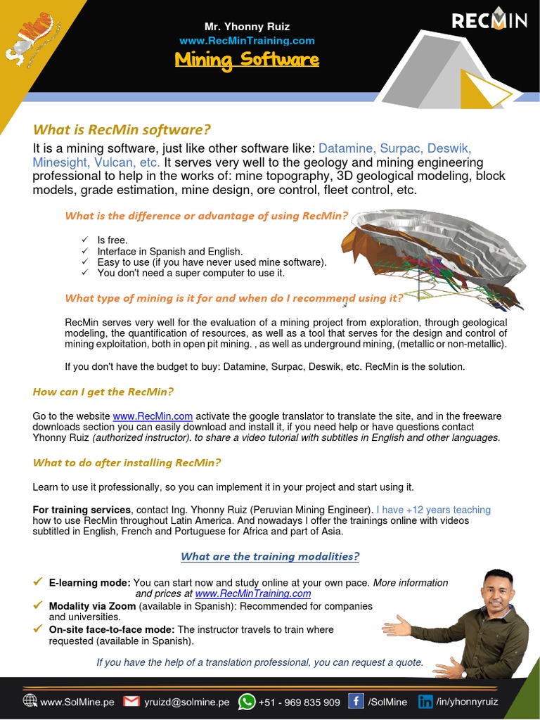 About RecMin - Summary - 2023 - EN | PDF | Mining | Computing