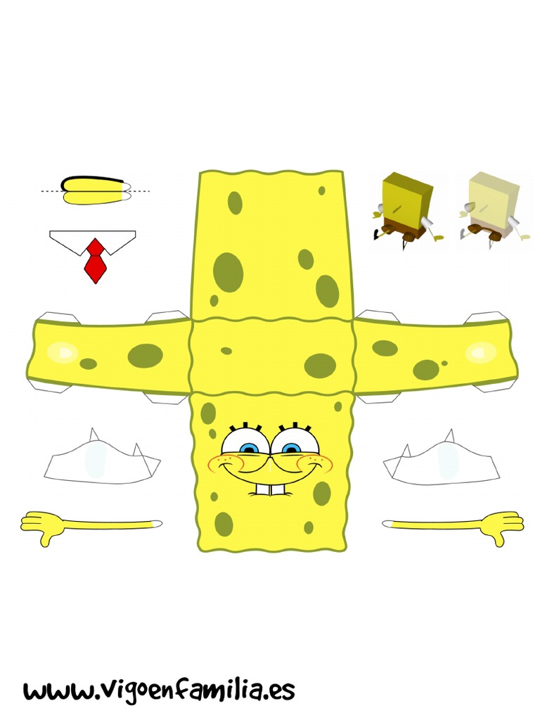 Bob-Esponja Papercraft | PDF