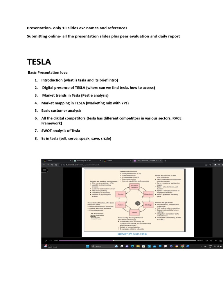 Teslas Digital Presense | PDF