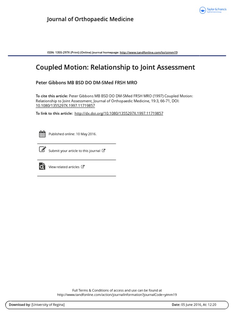 COUPLED MOTION and Types of Lesions | PDF
