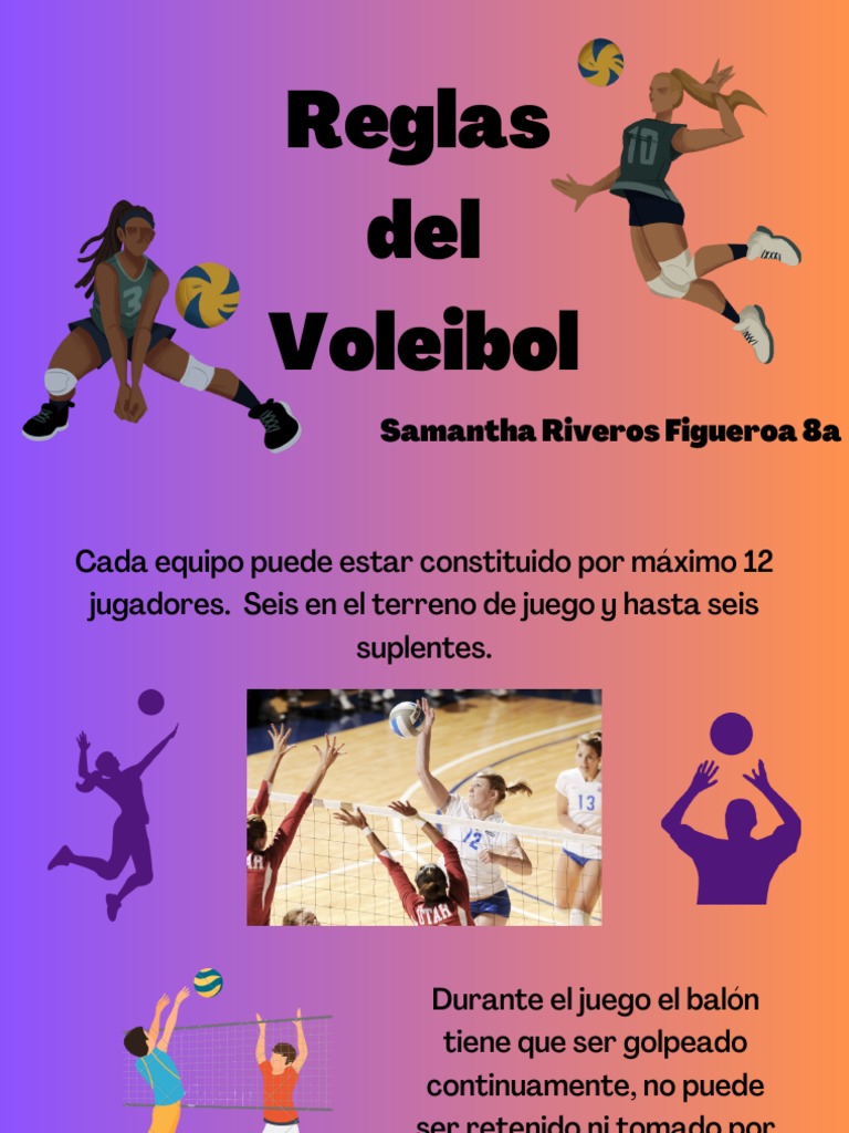 Reglas Del Voleibol | PDF | Vóleibol | Deportes