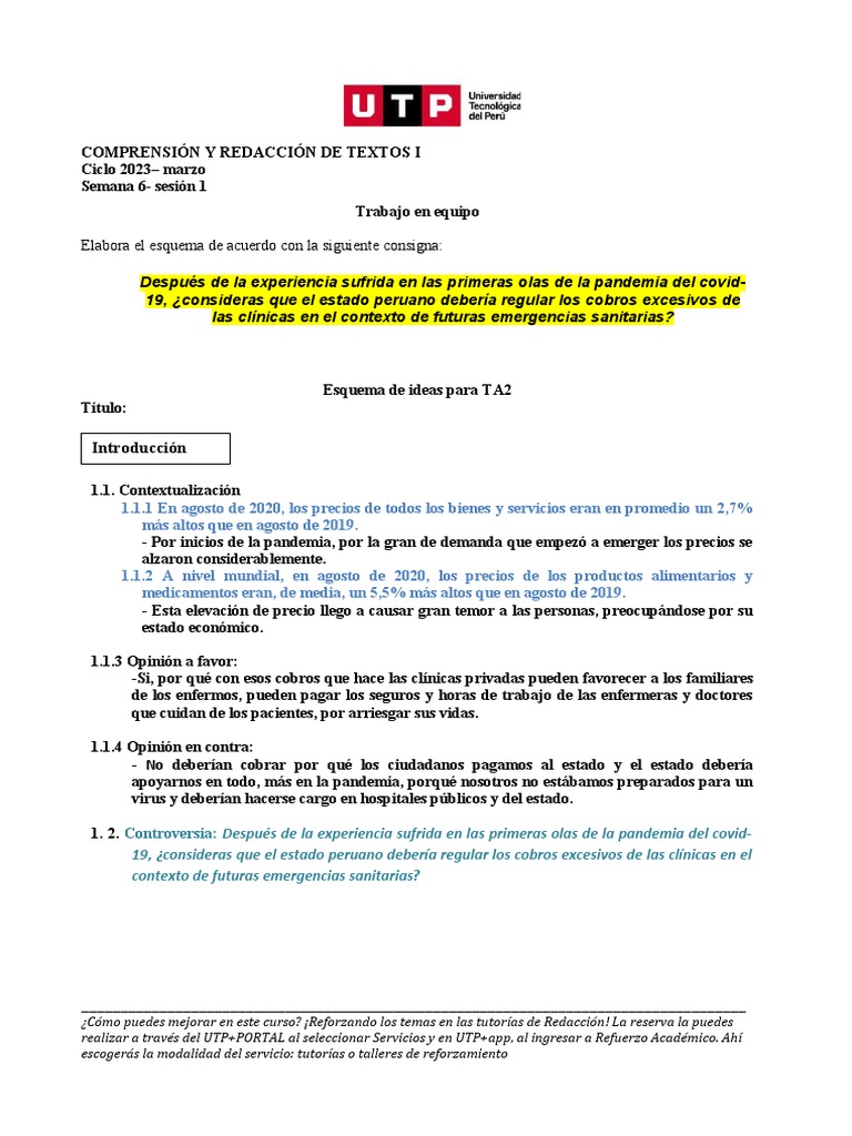 S10.s2-Esquema para TA2 (Material) 2023 Marzo-4 | PDF