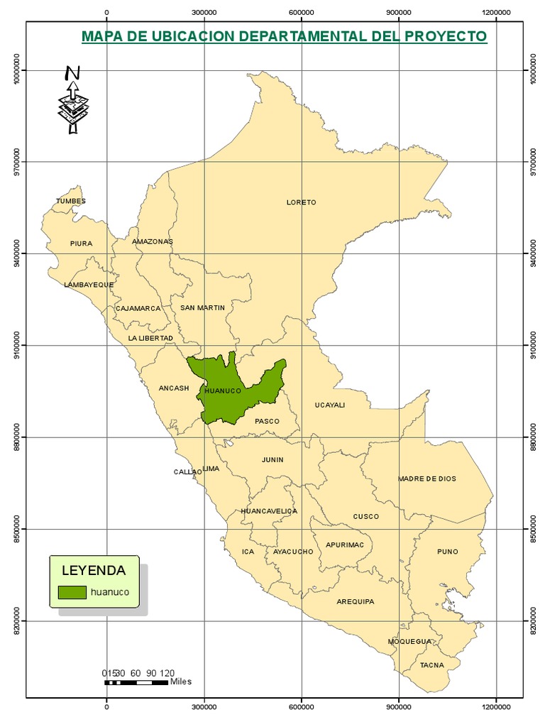 Mapa de Ubicación Departamental Perú | PDF