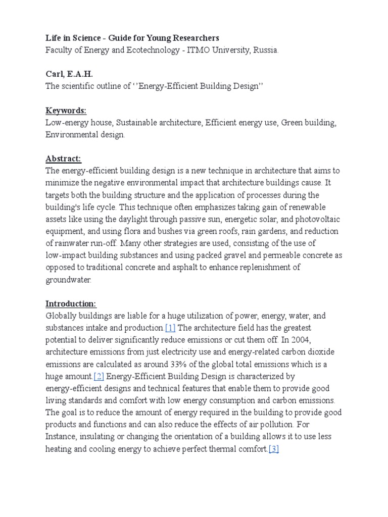 Energy-Efficient Building Design Guide | PDF