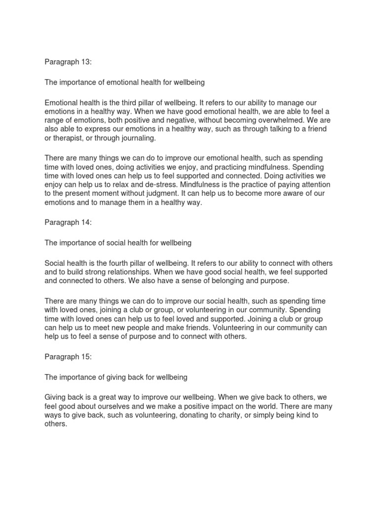 Wellbeing: Boosting Emotional & Social Health | PDF