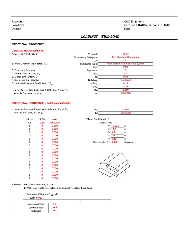 NSCP Wind Load 2018 | PDF | Windward And Leeward | Meteorological Phenomena