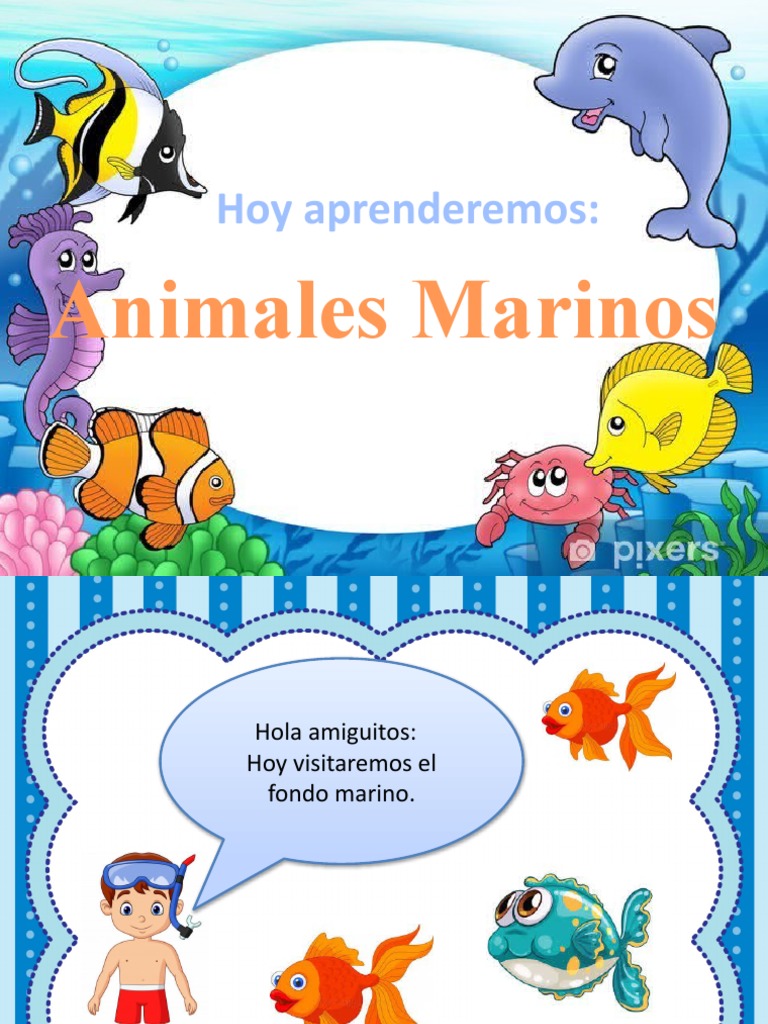 Animales Marinos: Aprende y Juega | PDF