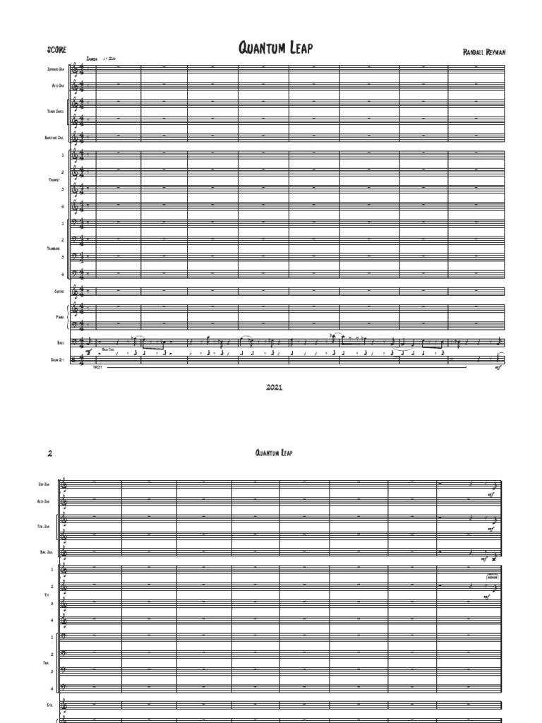 Quantum Leap Score | PDF