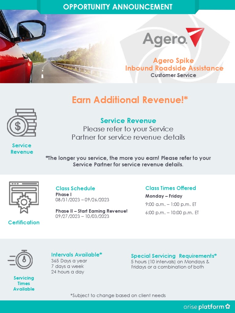 Agero Roadside Assistance Certification Guide | PDF